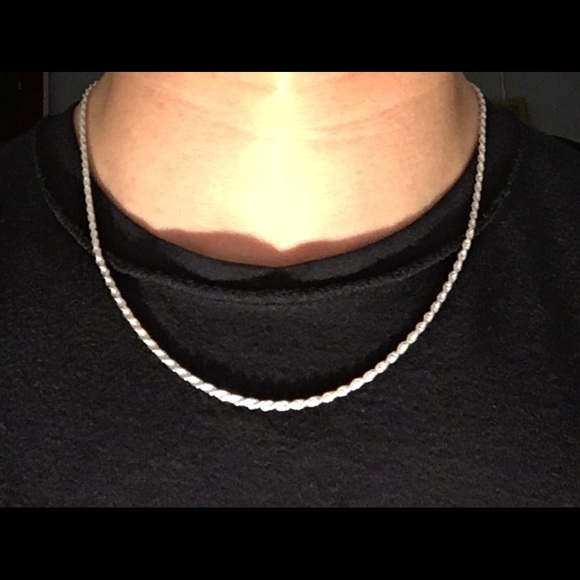 Accessories | Solid Silver Chain Rope Chain 2in 2mm 925 Italy | Poshmark